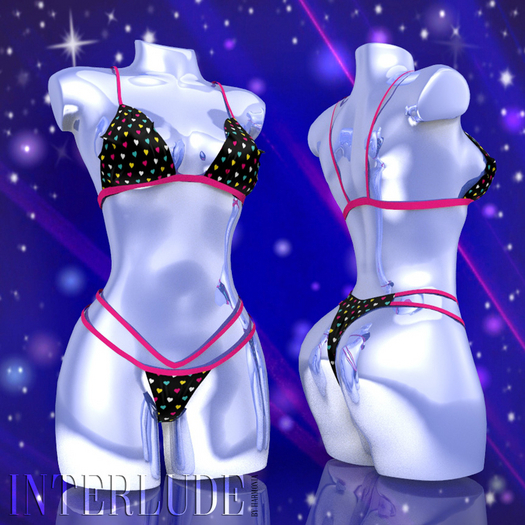 Second Life Marketplace Stars Hearts Bikini Legacy Perky